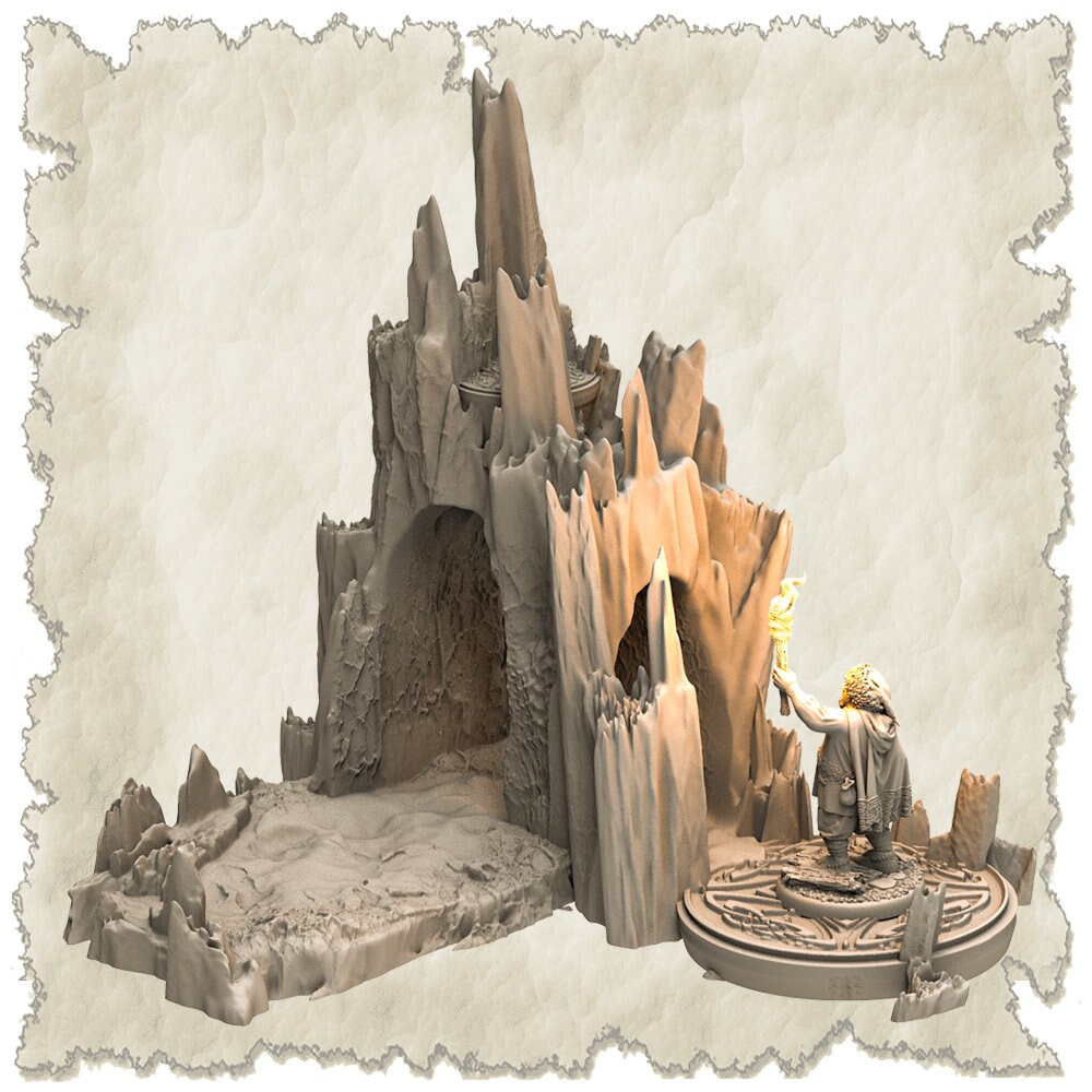 Frost Land Hidden Places 3D Print Dnd Miniature Terrain for Wargaming ...
