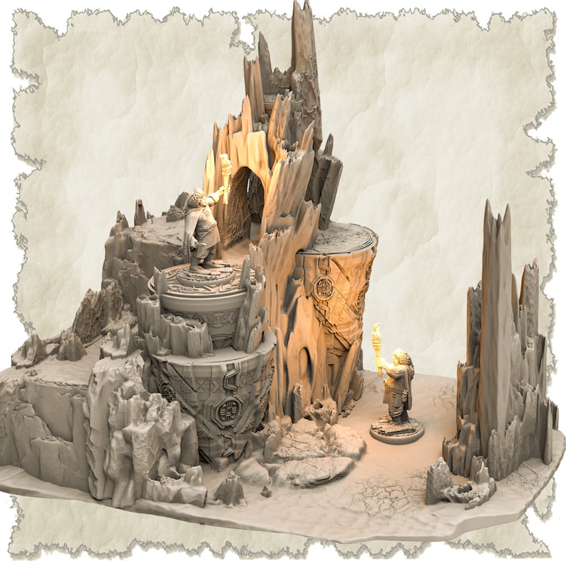 Frost Land Hidden Places 3D Print Dnd Miniature Terrain for Wargaming ...