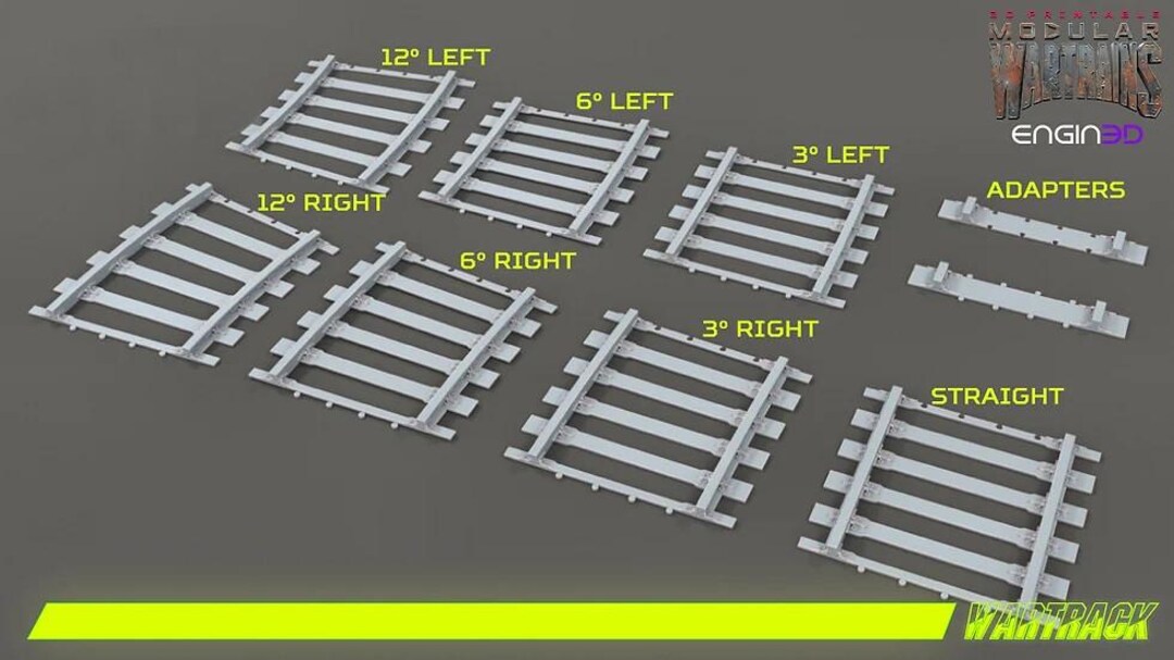 Track for Modular Wartrains by Engin3d Playable Scenery for Sci-fi ...