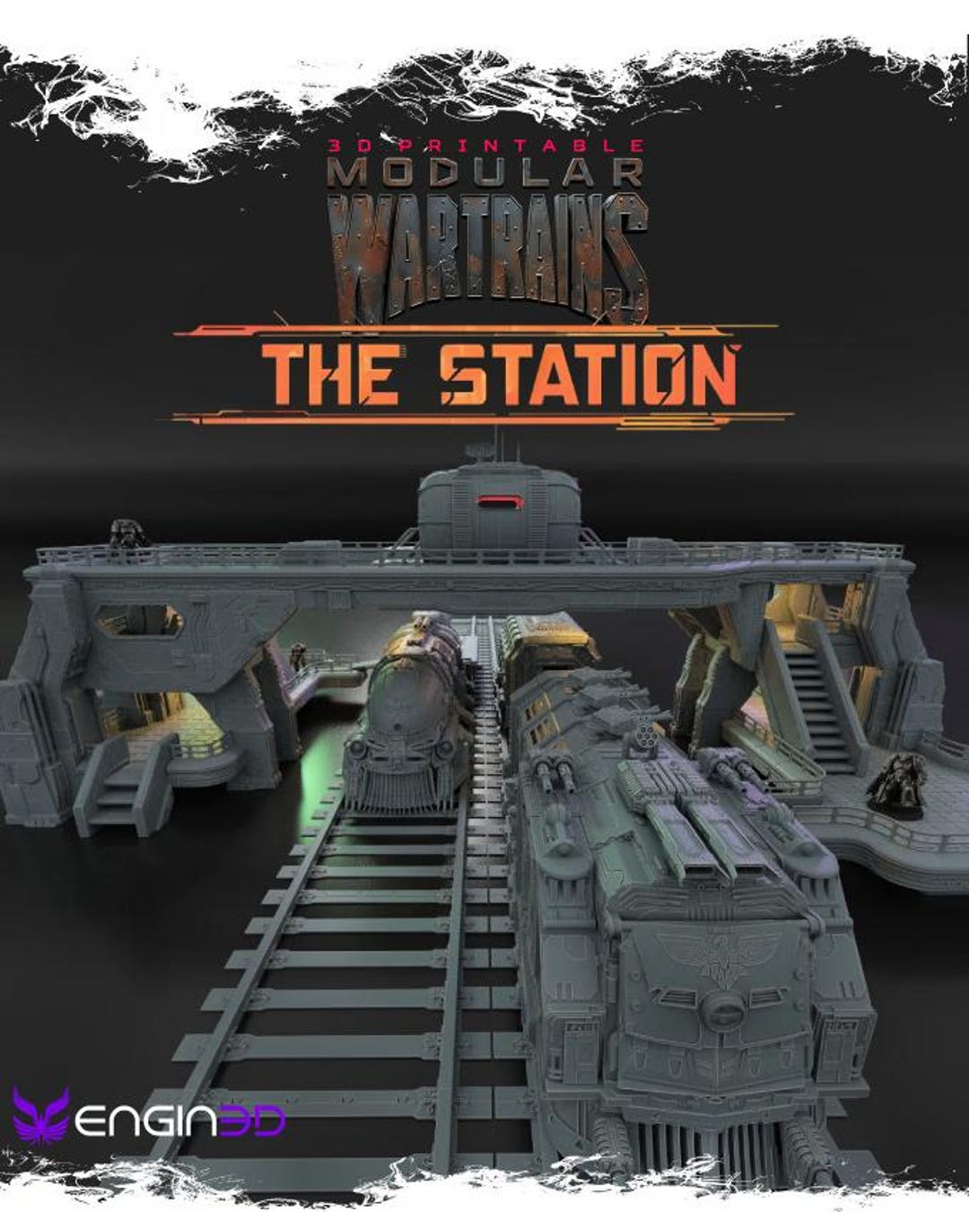 The Train Station Terrain Modular Wartrains Engin3d Playable Scenery ...