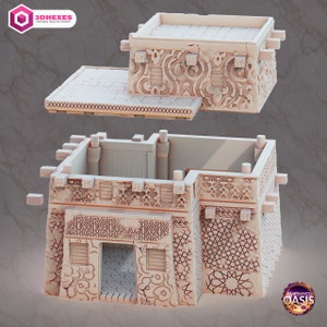 Oasis Houses of Echoes and Amethyst of Oasis 3D Print Egyptian Dessert ...