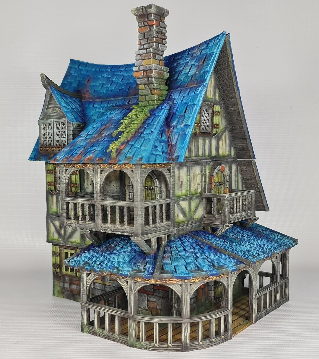 The Cobalt Dragon House 3D Printed Dnd Miniature Terrain for Wargaming ...