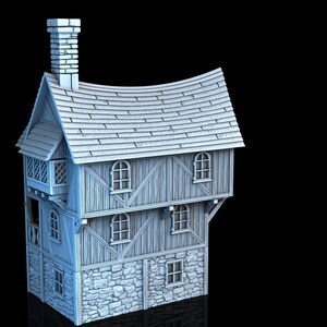 Greendale House 3D Printed Dnd Miniature Terrain for Wargaming Medieval ...