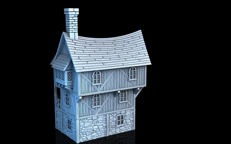 Greendale House 3D Printed Dnd Miniature Terrain for Wargaming Medieval ...