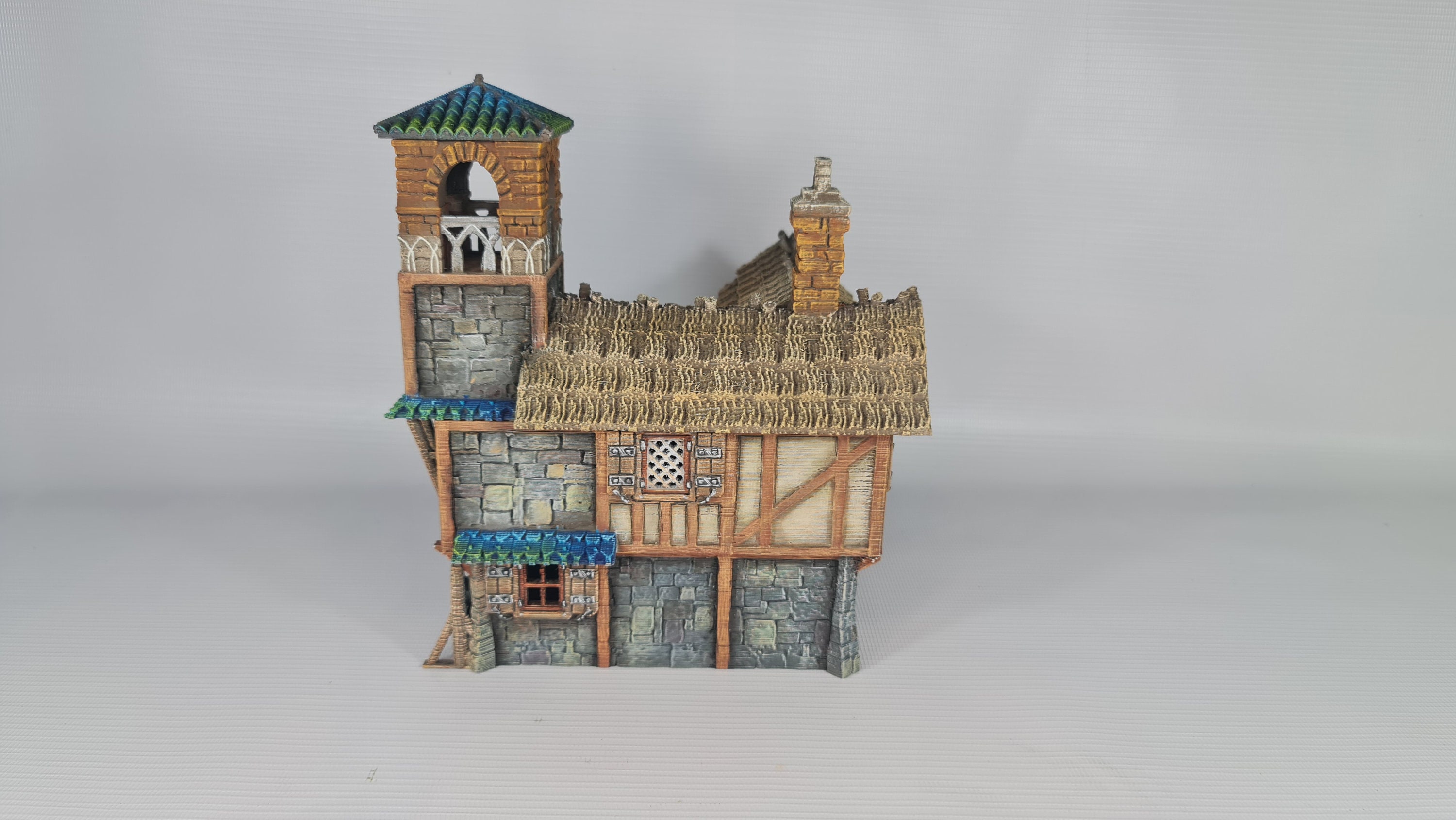 Bell Tower Farm 3D Printed Dnd Miniature Terrain for Wargaming Medieval ...