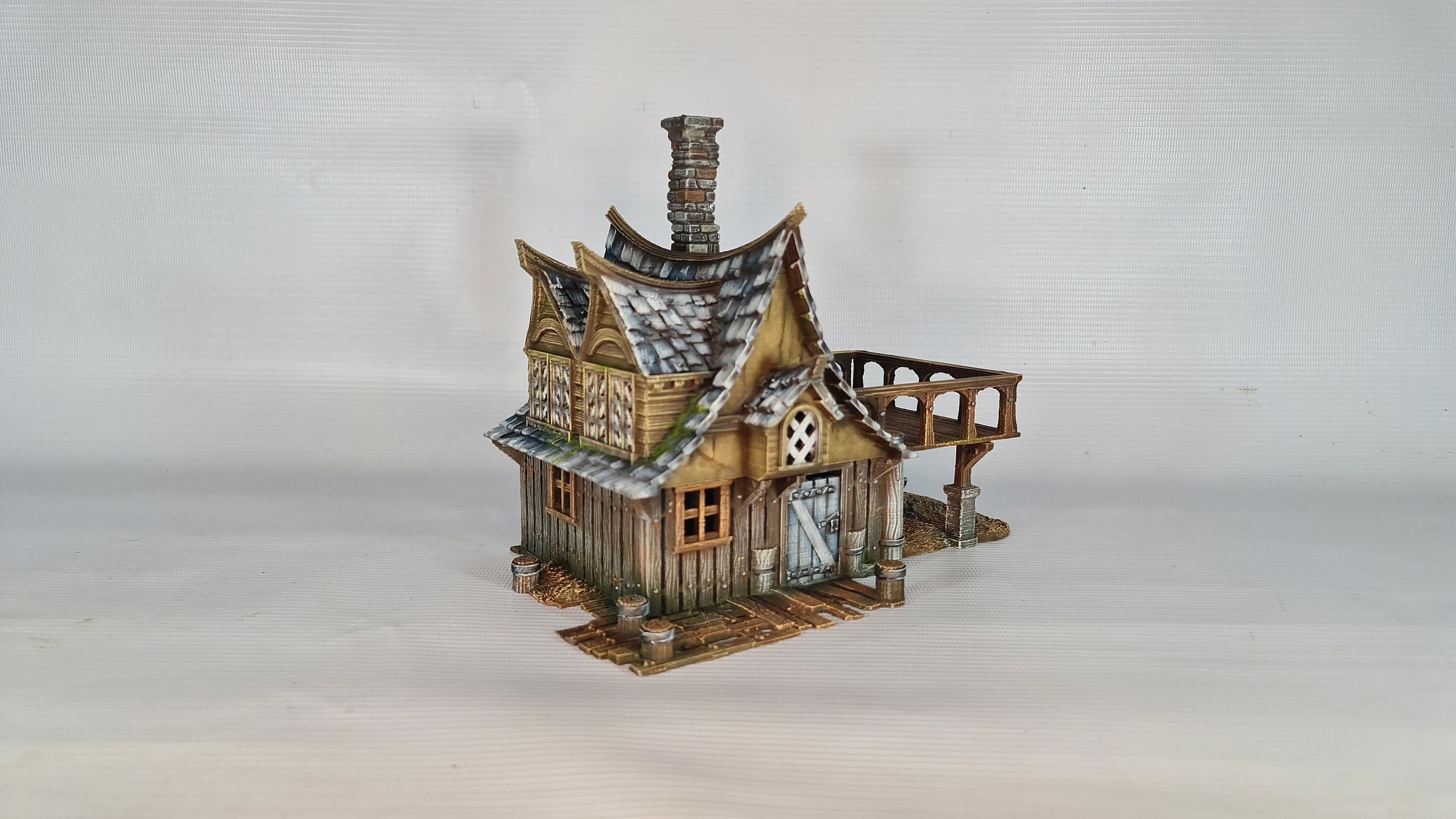 River Master's Hut House 3D Printed Dnd Miniature Terrain for Wargaming ...