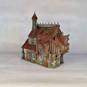 Dunsworth House 3D Printed Dnd Miniature Terrain for Wargaming Medieval ...