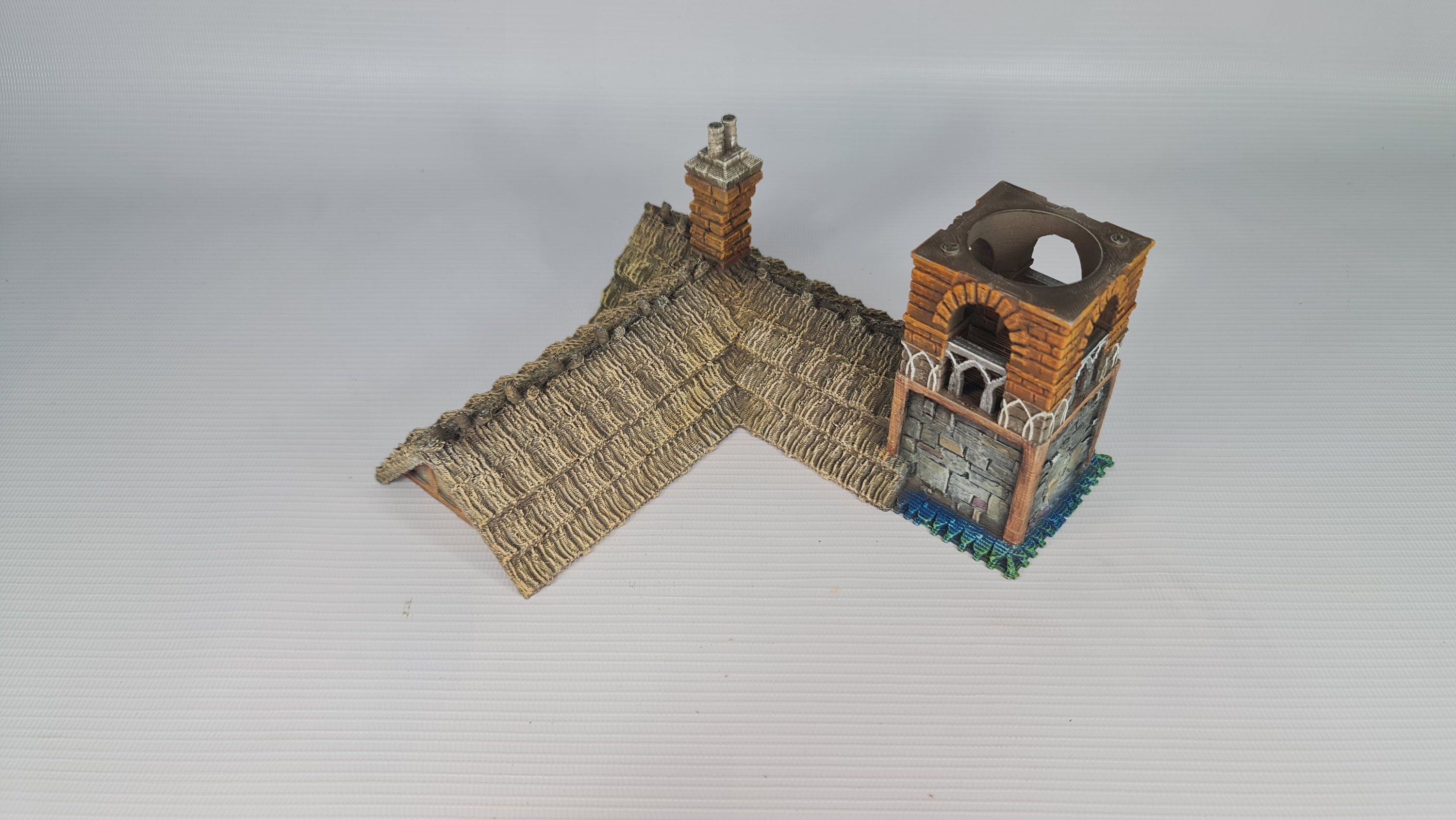 Bell Tower Farm 3D Printed Dnd Miniature Terrain for Wargaming Medieval ...