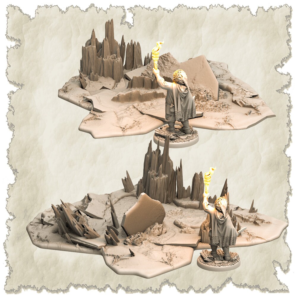Frost Land Hidden Places 3D Print Dnd Miniature Terrain for Wargaming ...