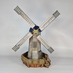 Windmill House 3D Printed Dnd Miniature Terrain for Wargaming Medieval ...