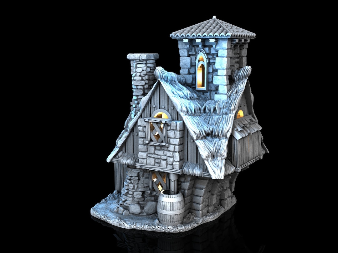 Elderberry Cottage House 3D Printed Dnd Miniature Terrain for Wargaming ...