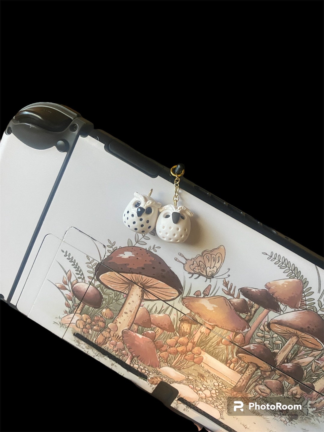 Owl Charm, White Owl, Nintendo Switch Charm, Charms, Claypipco, Snowy ...