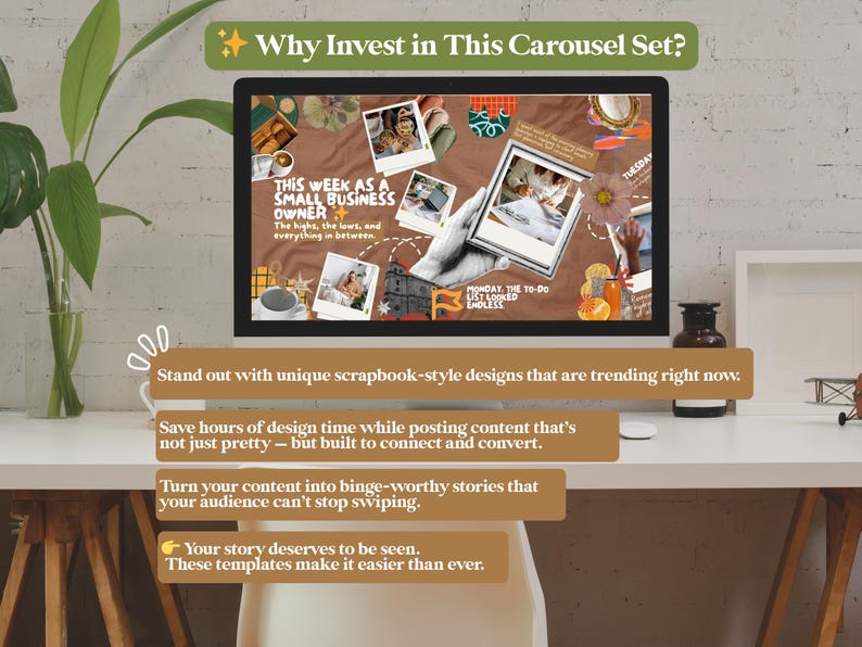 Seamless Carousel Templates for Business Owners – Portrait Instagram ...