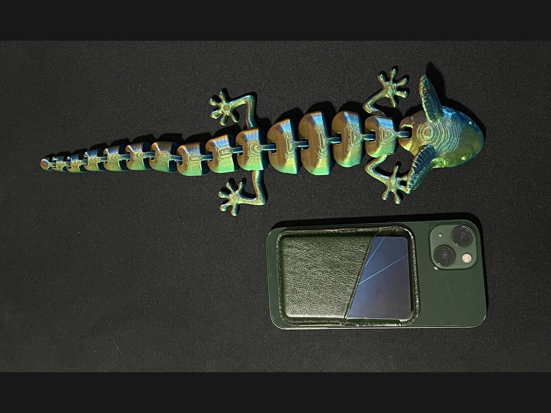 Articulated Reptile Lizard Fidget Toy, GIANT Axolotl, 12 3D Printed ...