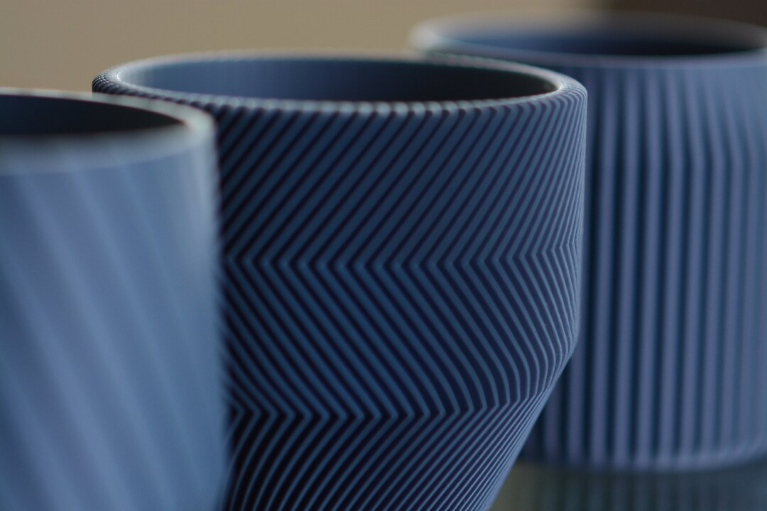 Individual Small Matte Midnight Blue Indoor Planter, Dark Blue ...