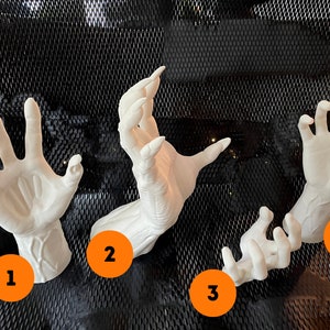 Large Zombie Hands, Scary Devil Hands, Wall Mounted Demon Hands ...