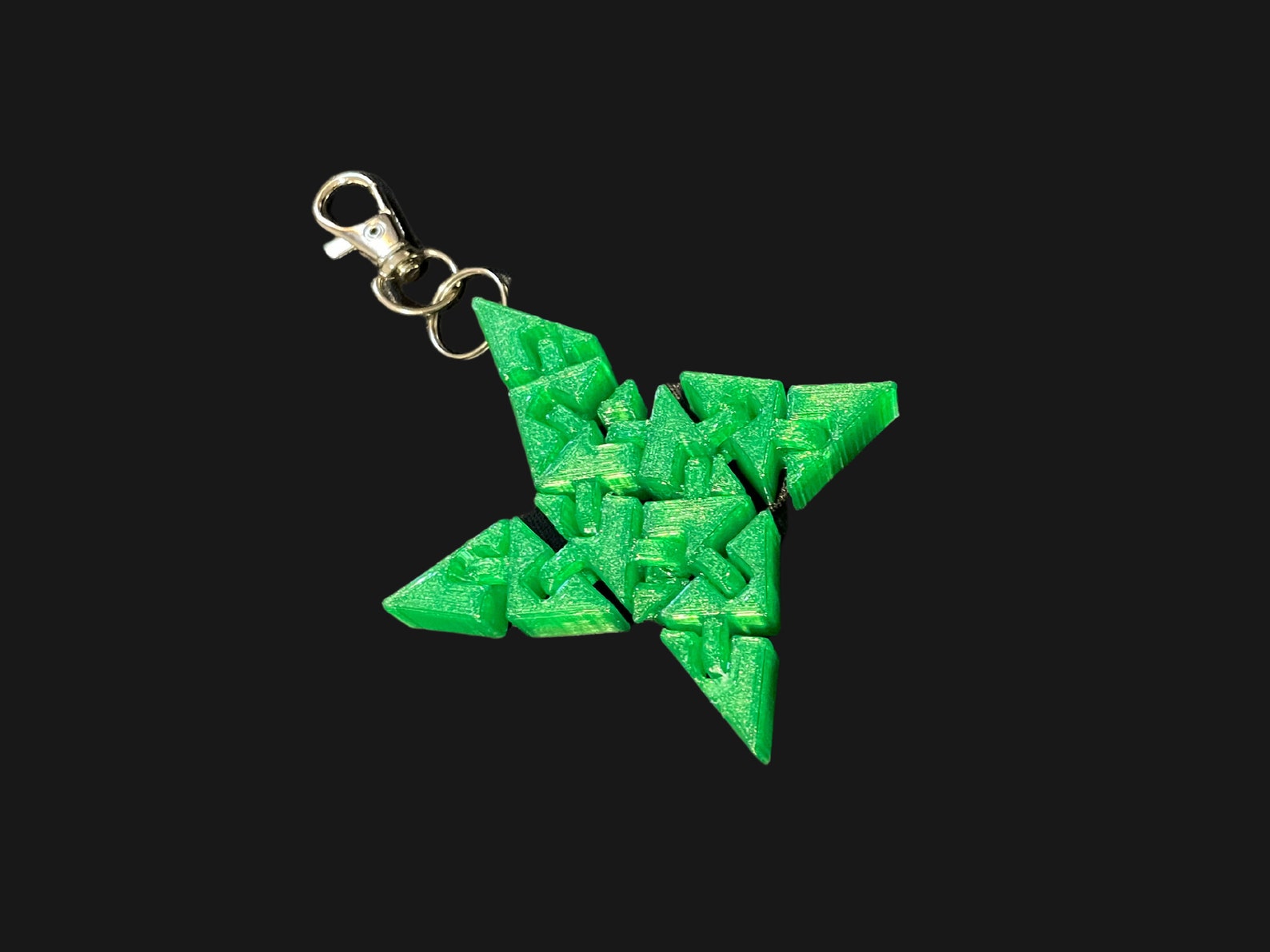 Ninja Star Fidget Keychain, 3D Ninja Throwing Star Keychain, Cosplay ...