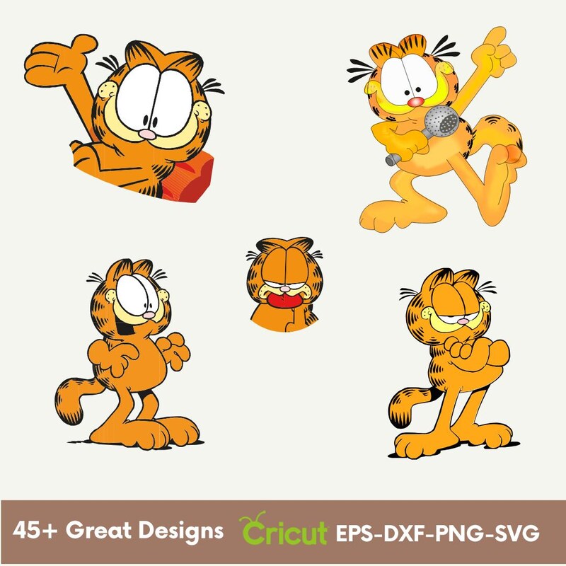 Garfield Svg - Etsy