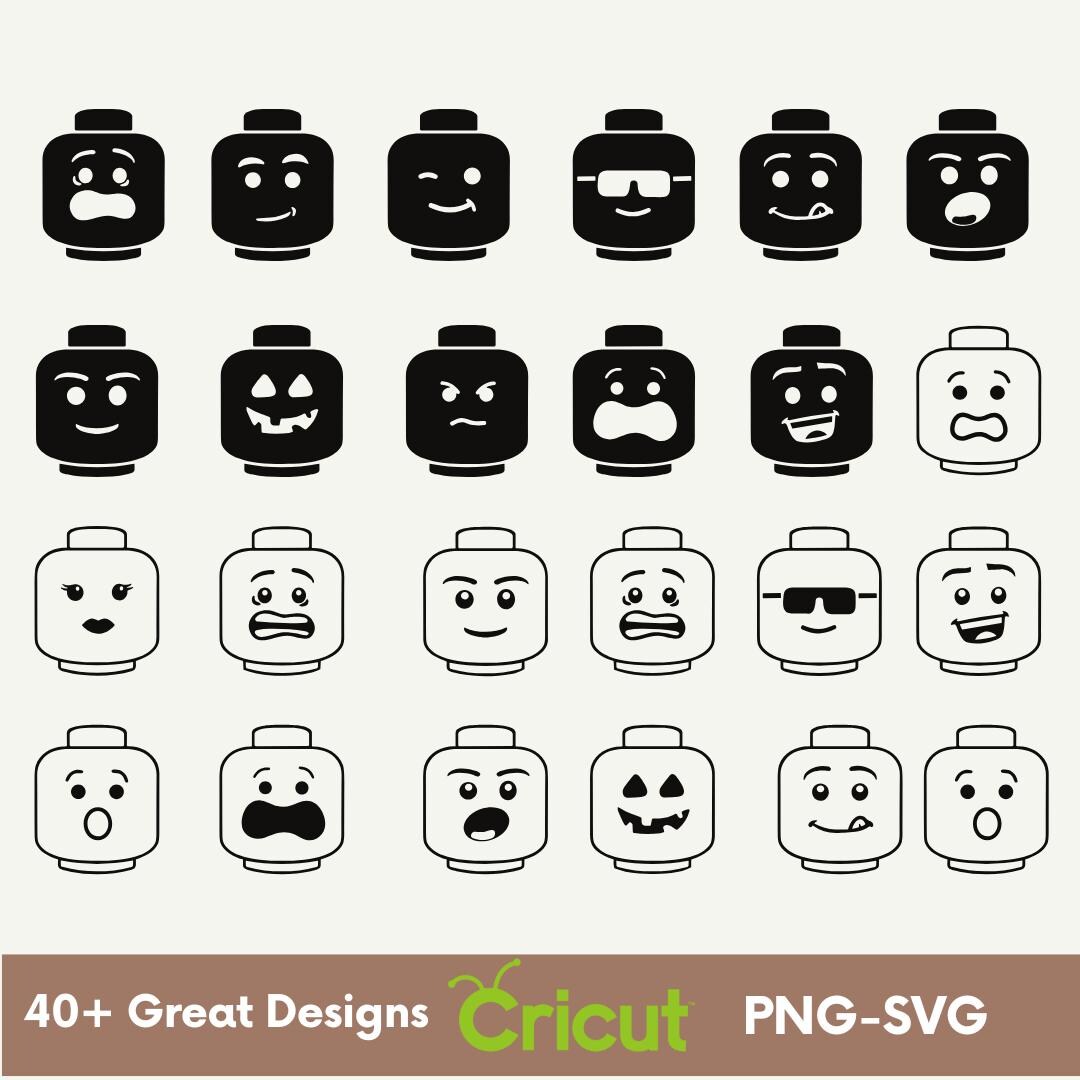 Lego Man Face Template