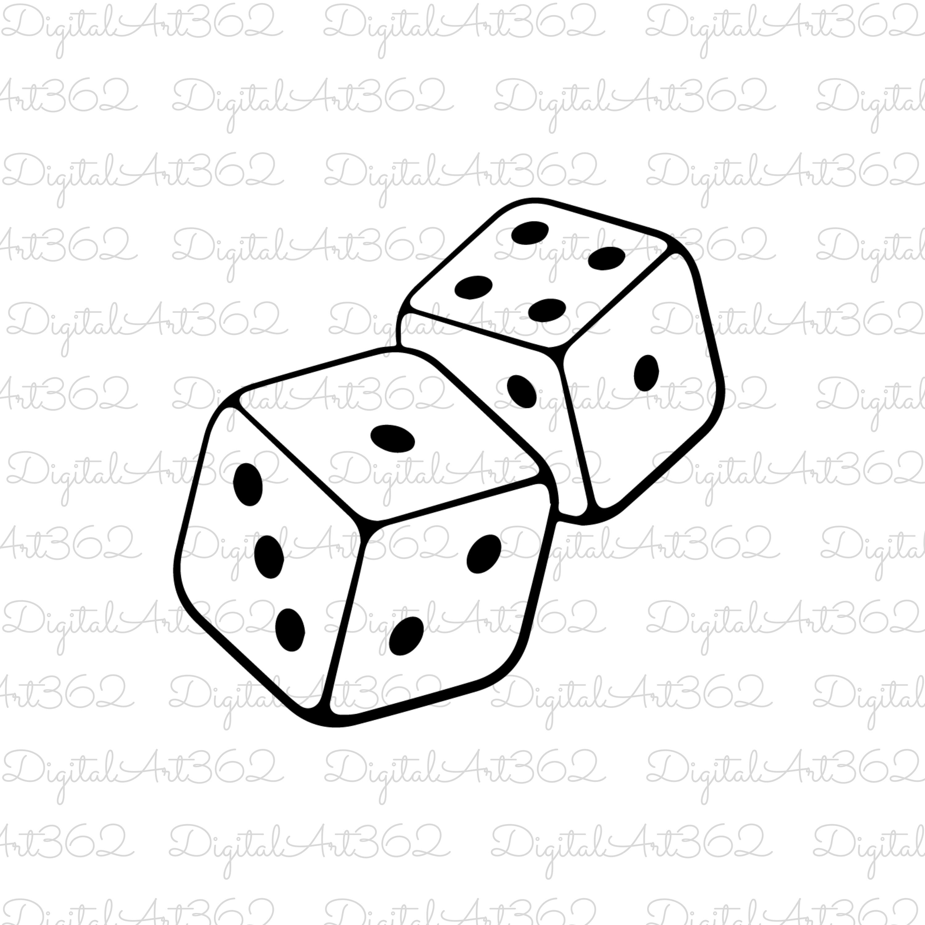 Dice Svg Two Dice Svg Casino Svg Gamble Svg Gambling Svg - Etsy