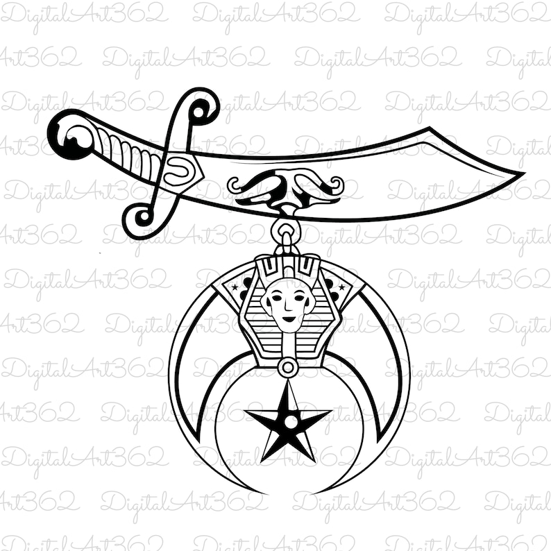 Shriner Emblem Scimitar Svg Shriner Cut File Shriner Svg - Etsy