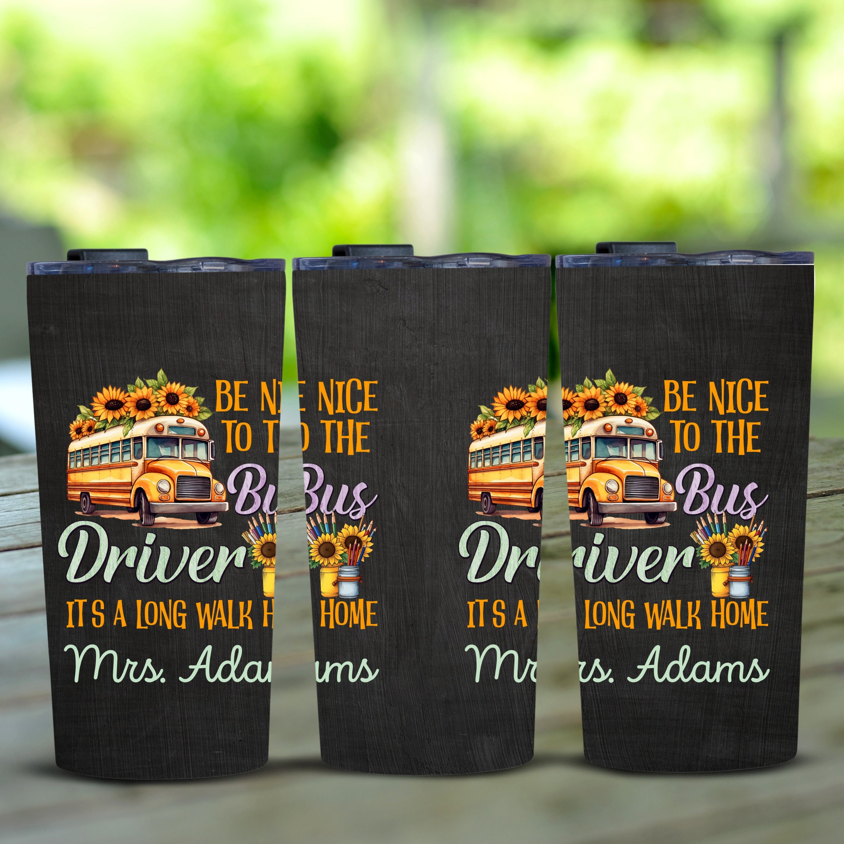 Personalized Bus Driver Travel Mug, School Bus Driver Gift, 20 Oz ...