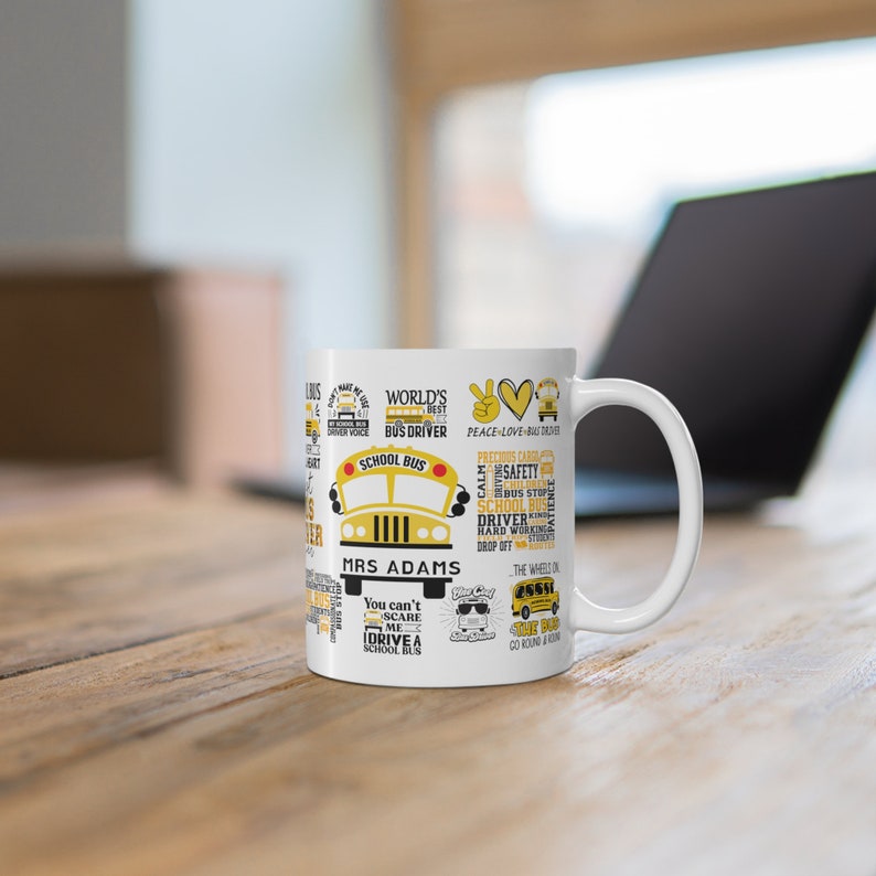 Small Coffee Cup, Personalized School Bus Drivers Appreciation Gift ...