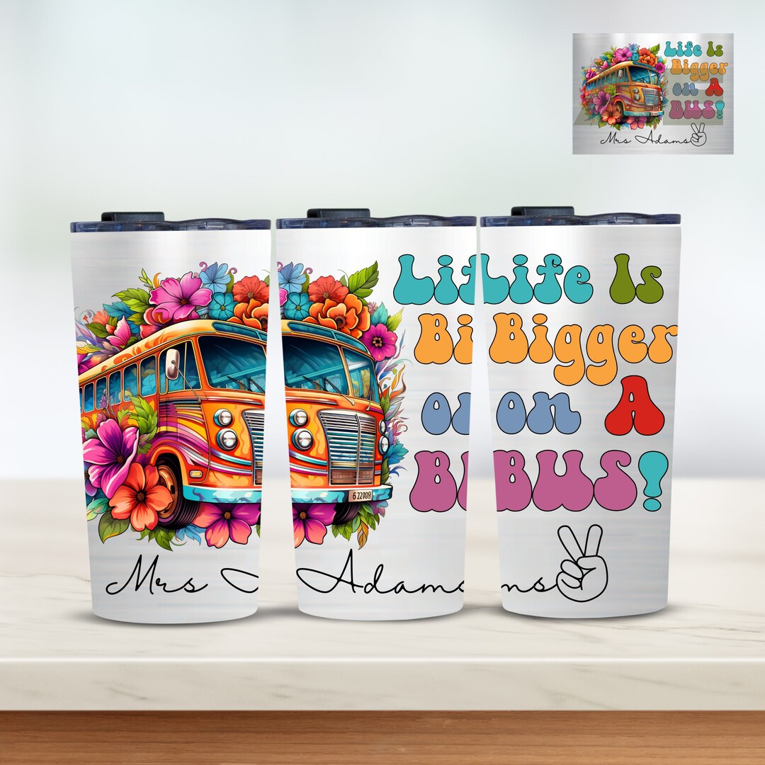 Personalized Bus Driver Appreciation Gift, Bus Driver Travel Mug ...