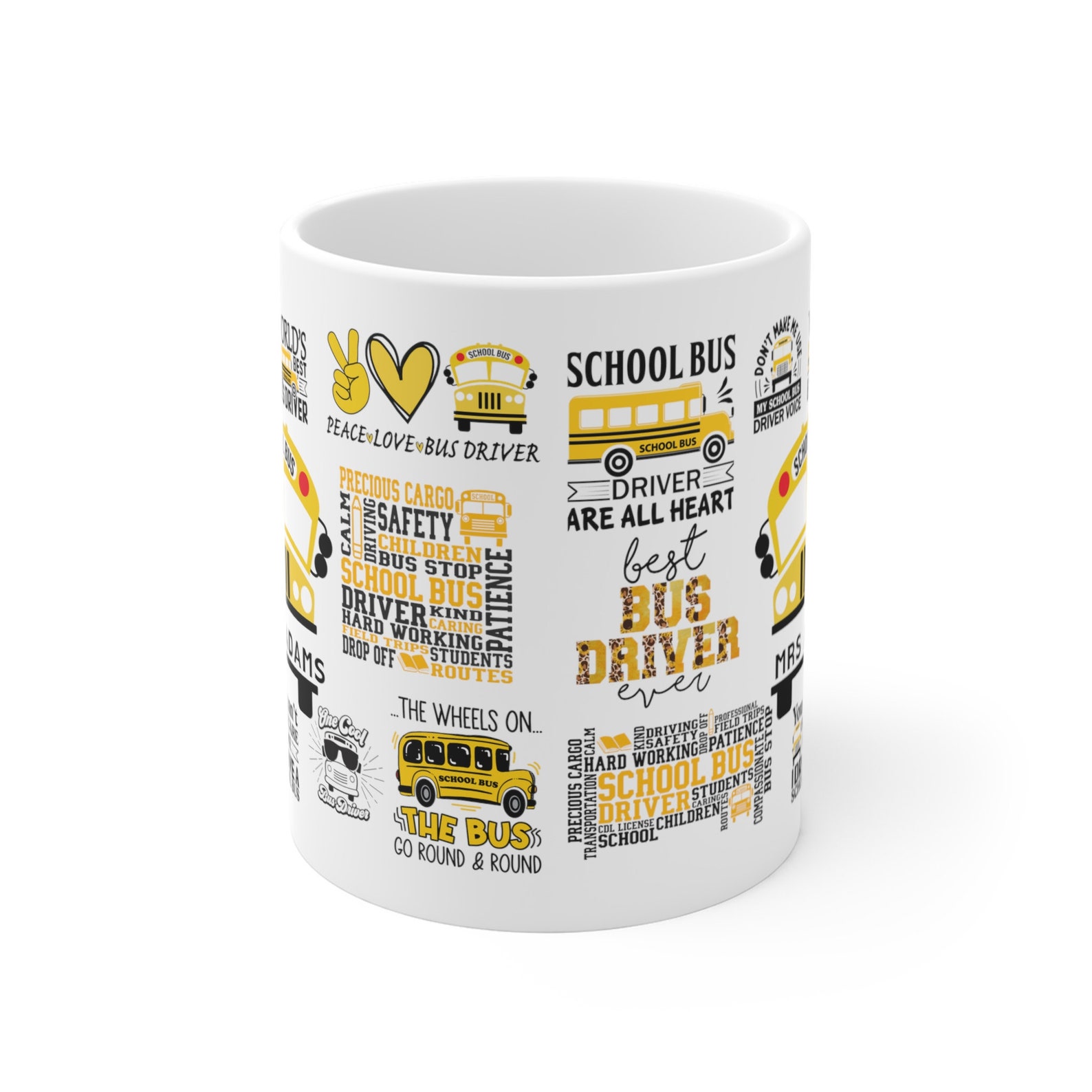 Small Coffee Cup, Personalized School Bus Drivers Appreciation Gift ...