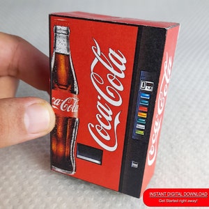 Miniature Coca Cola Vending Machine Printable (digital File) - Etsy