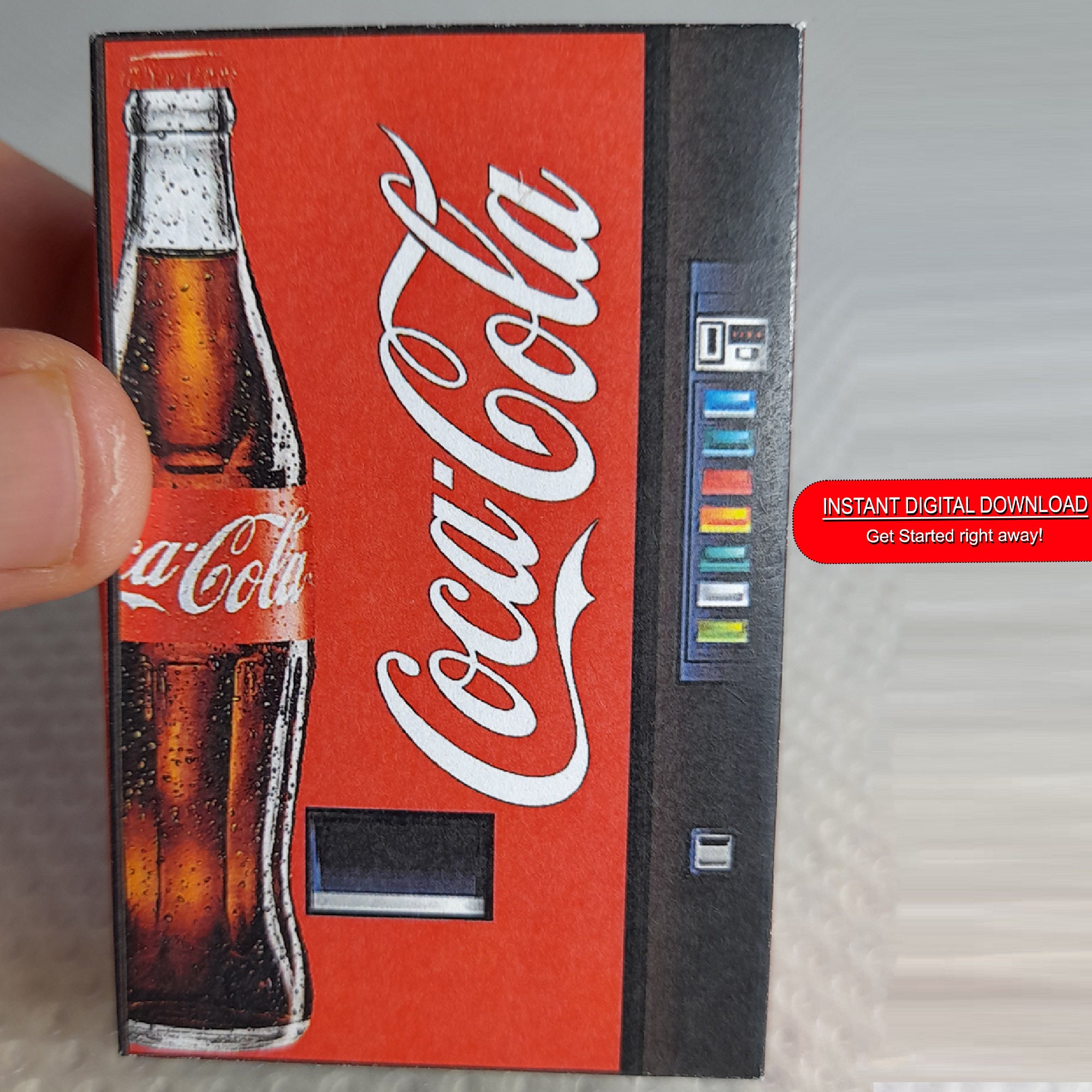 Miniature Coca Cola Vending Machine Printable (digital File) - Etsy