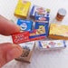 Miniature Pasta Box & Sauce Can Set: 10 Style Mini Food Templates ...
