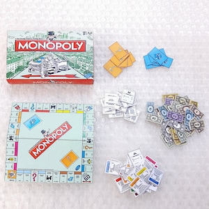 Miniature Monopoly Game Template: Printable Full Set (digital File) - Etsy