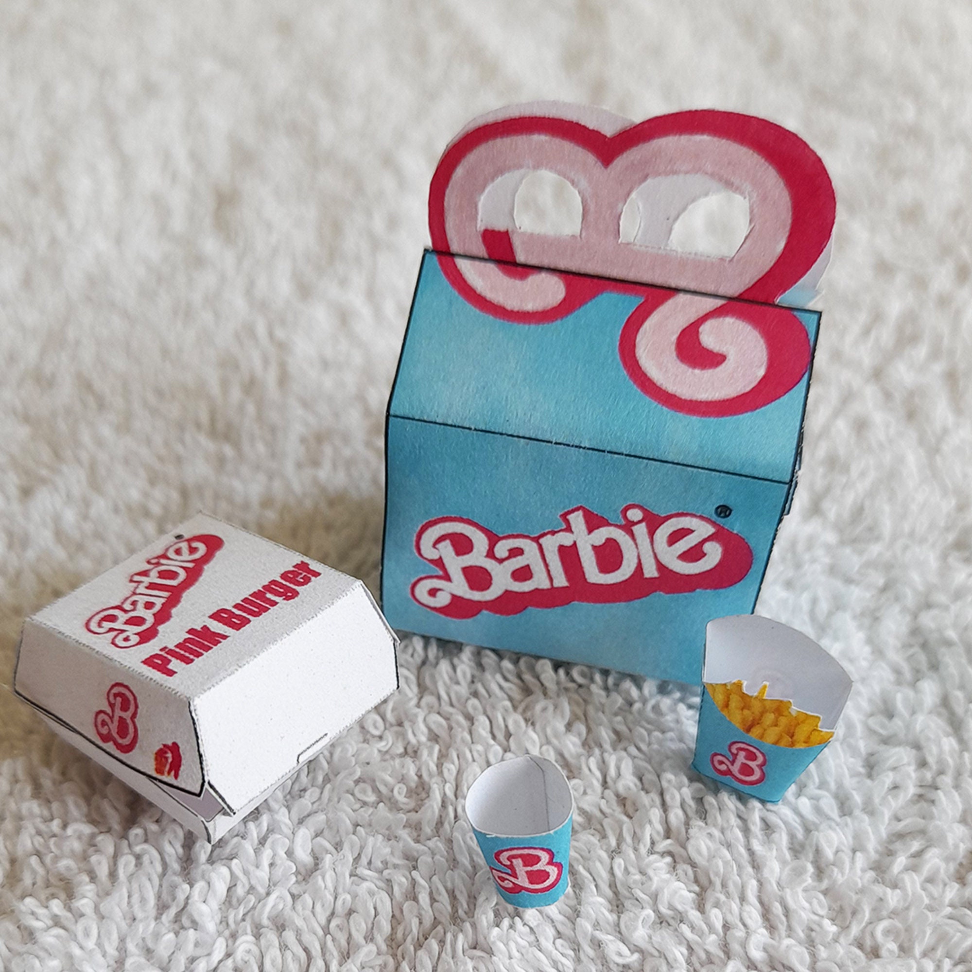 Barbie Hamburger Menu Template Miniature Food Barbie Menu - Etsy Canada