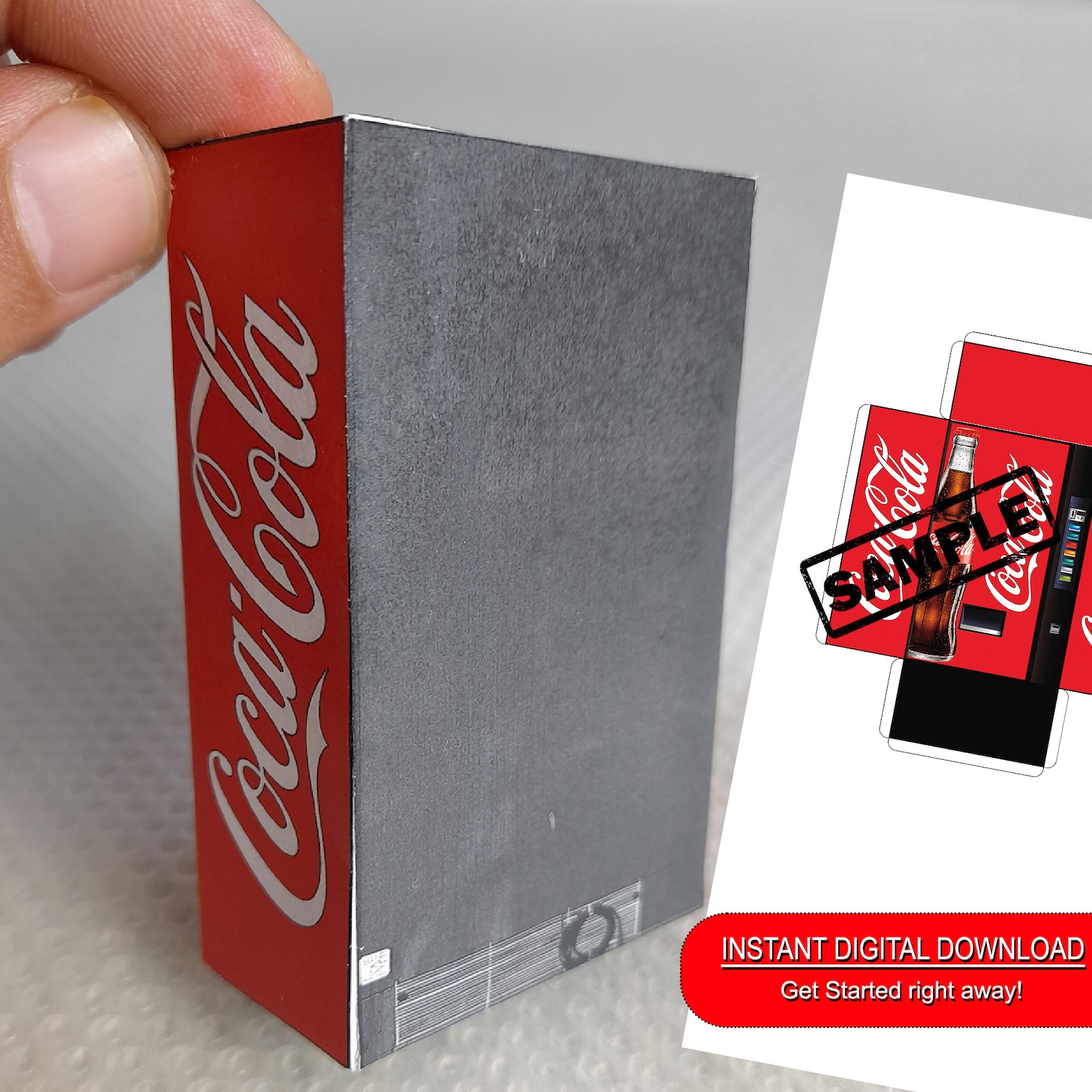 Miniature Coca Cola Vending Machine Printable (digital File) - Etsy