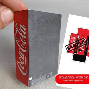 Miniature Coca Cola Vending Machine Printable (digital File) - Etsy