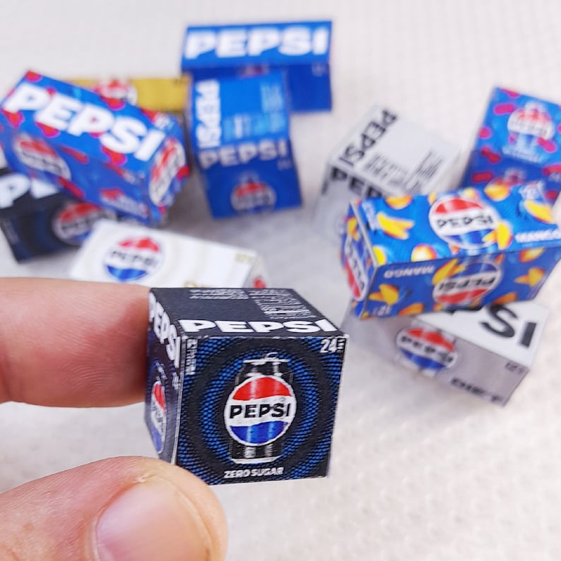 Mini Pepsi Box Set: 11 Style Miniature Drink Box Template (digital File ...