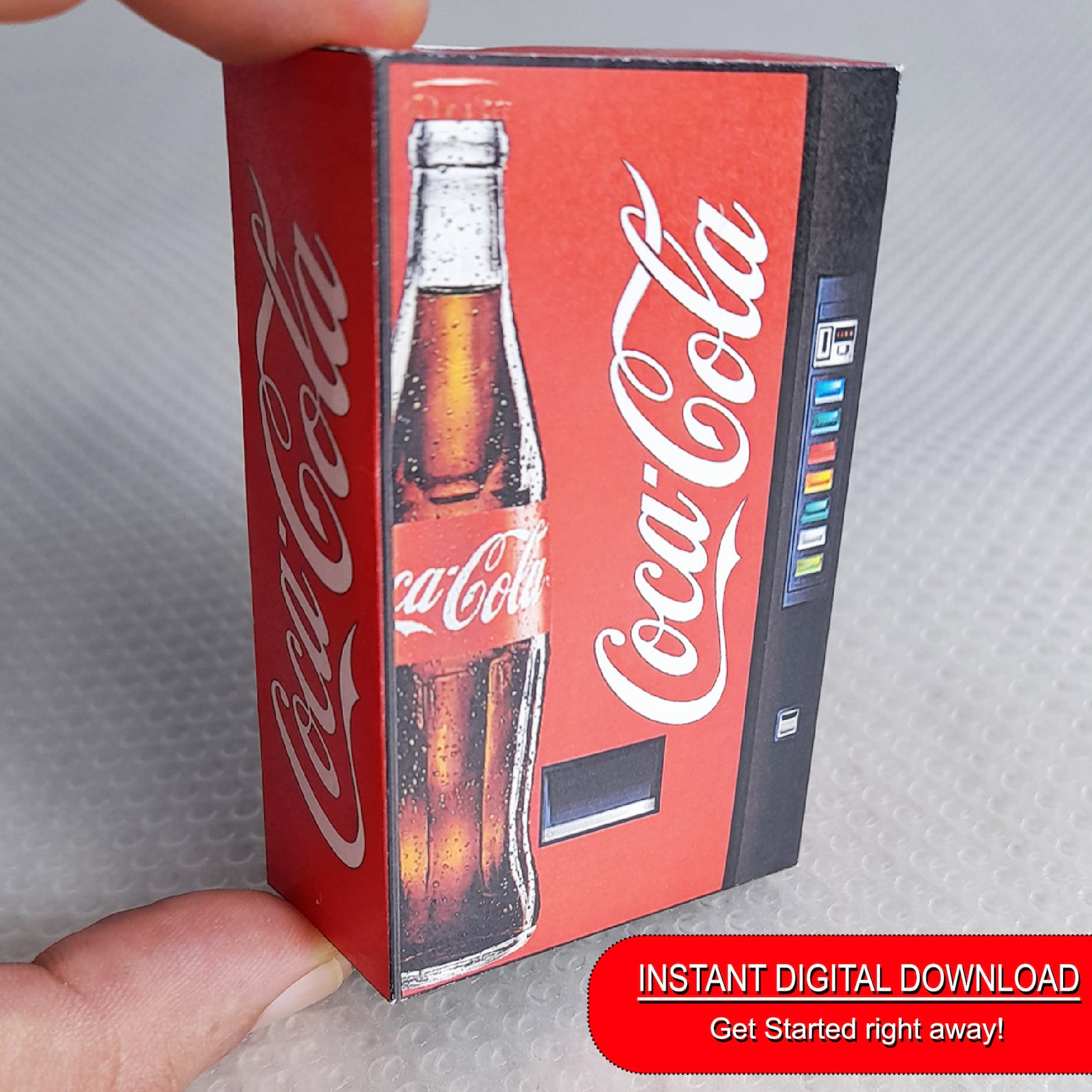 Miniature Coca Cola Vending Machine Printable (digital File) - Etsy