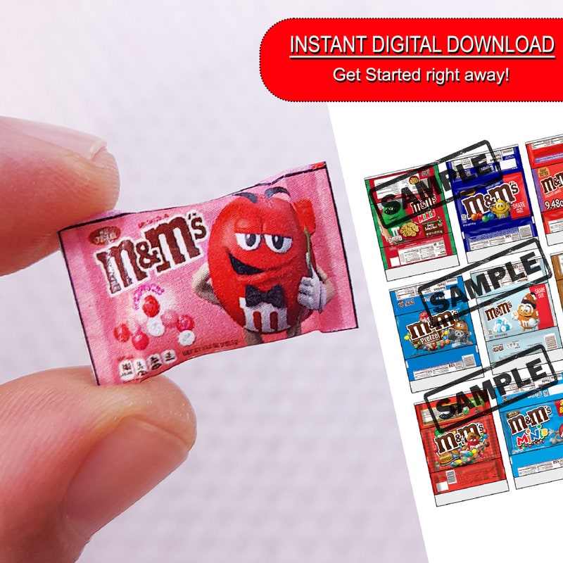 M and M Template - Etsy