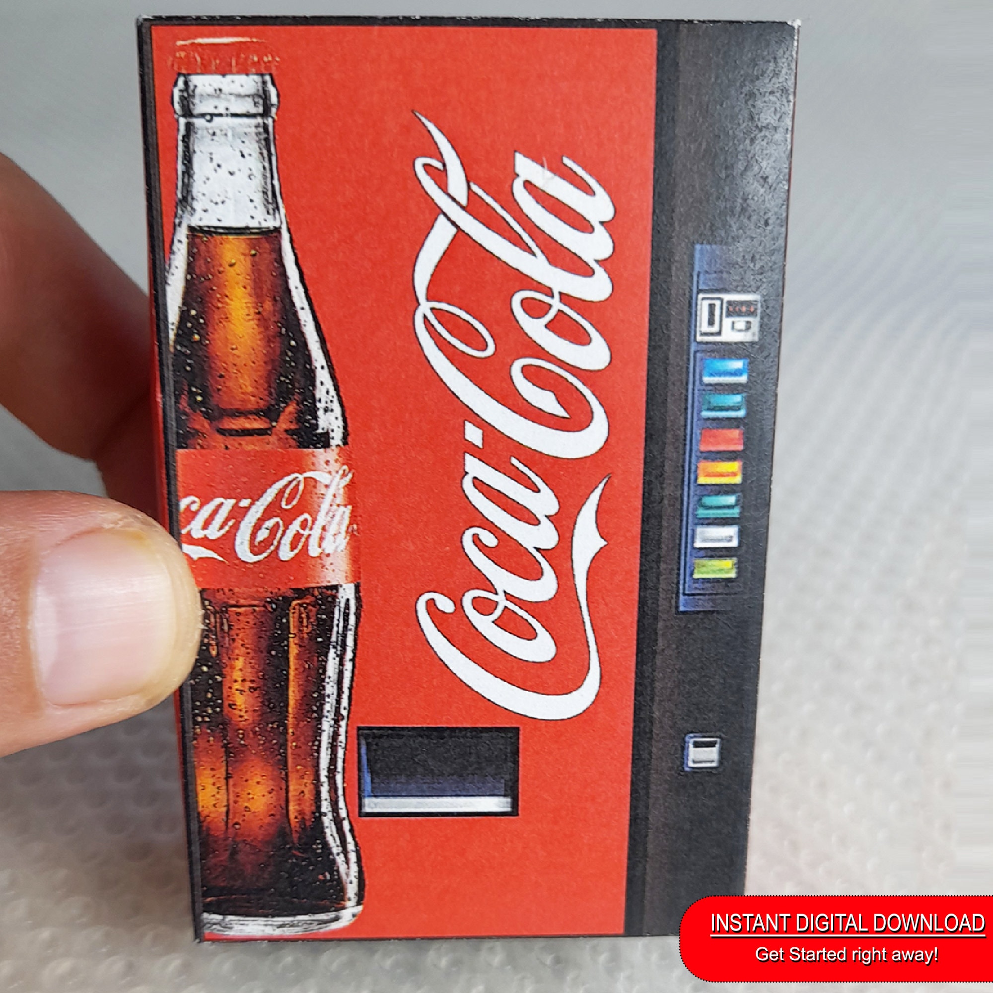 Miniature Coca Cola Vending Machine Printable (digital File) - Etsy