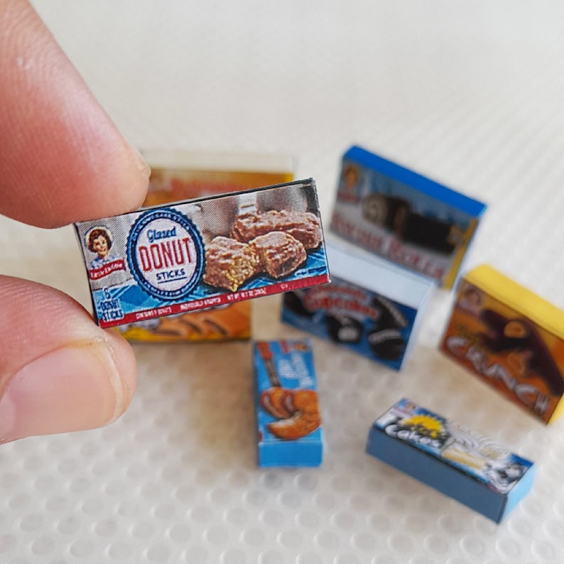 8 Pieces Miniature Food Grocery Items Digital Download Printable ...