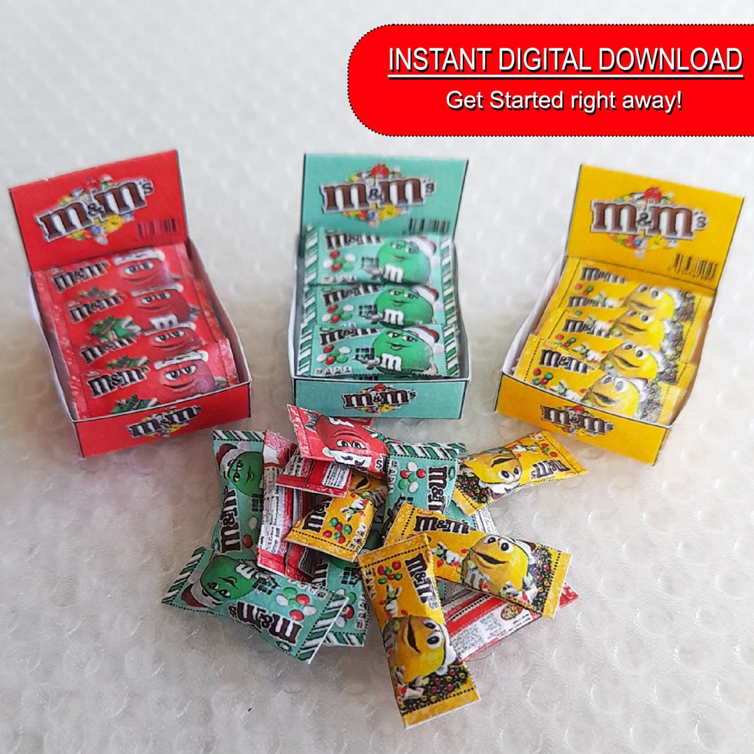 Miniature Chocolate Candy Set: Printable Mini Groceries (digital ...