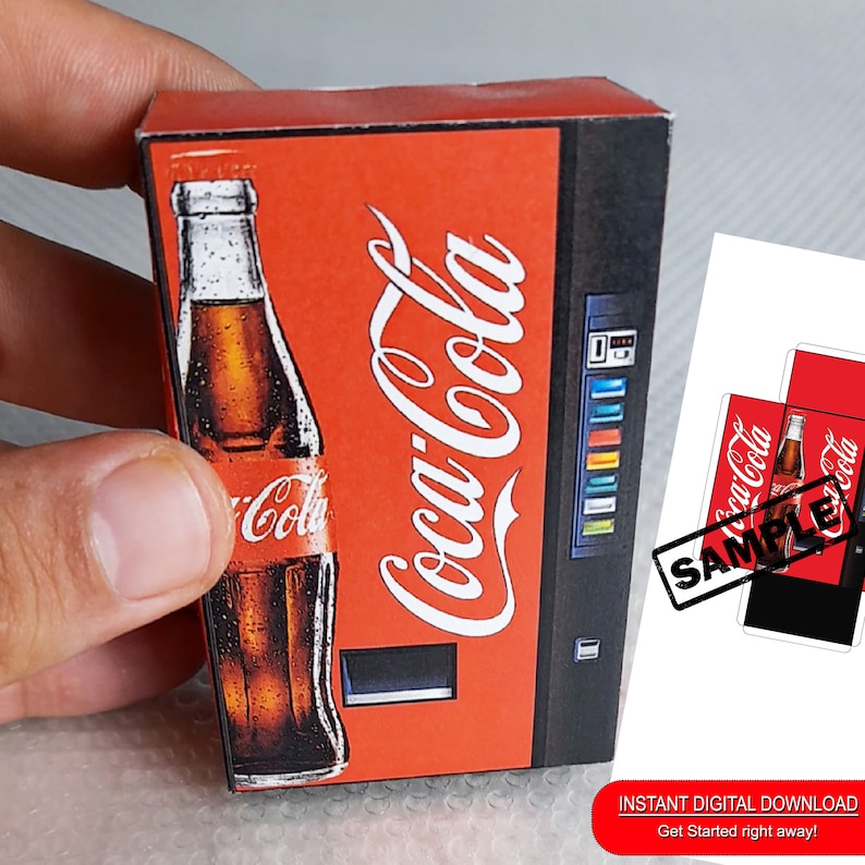 Miniature Coca Cola Vending Machine Printable (digital File) - Etsy