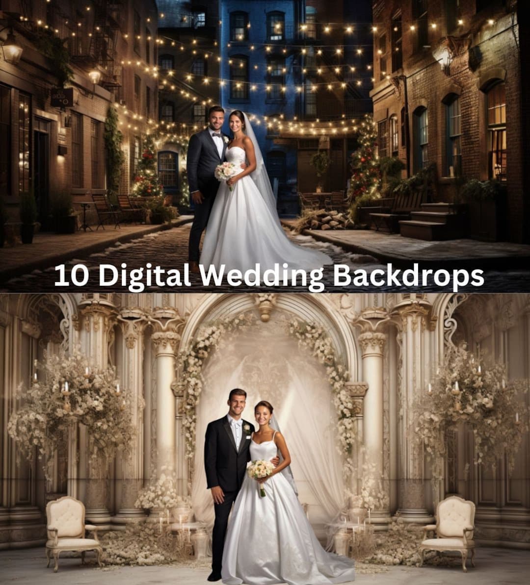 10 Digital Backdrops for Wedding Photos - Etsy