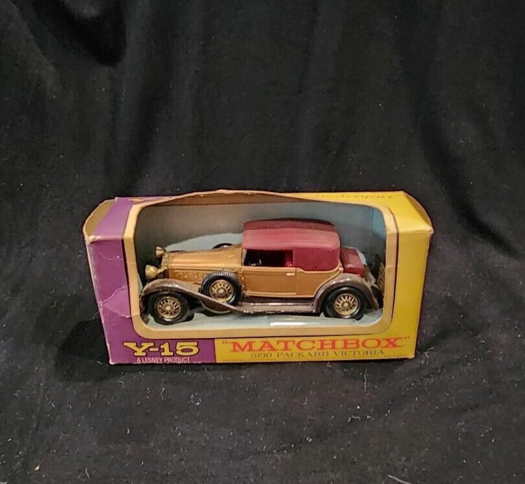 Matchbox Models of Yesteryear Y15 Brown 1930 Packard Victoria Moy 1/43 ...