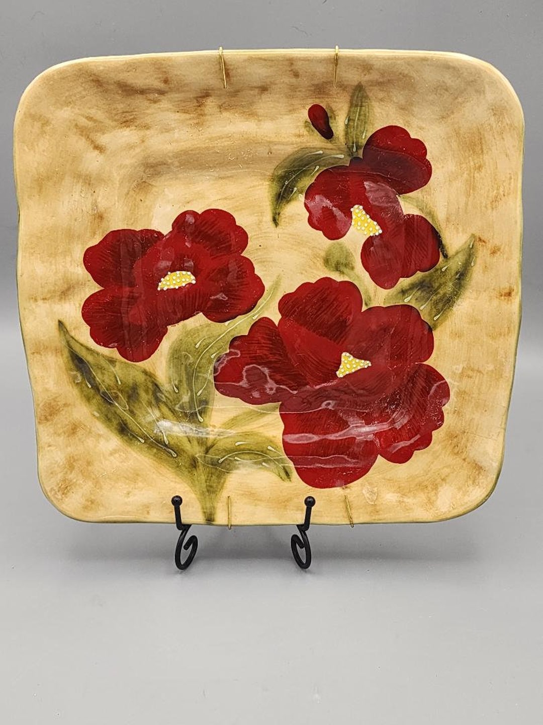 Giftcraft Oasis Plate Hand Painted-decorative/replacement - Etsy