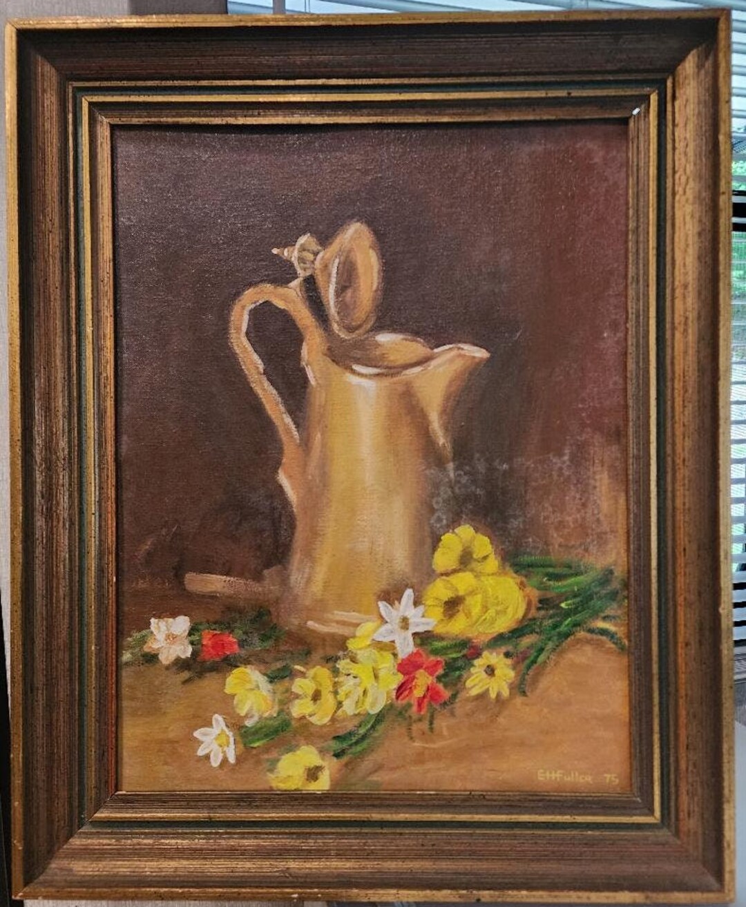 E H Fuller Painting 1975 Teapot/pitcher - Etsy