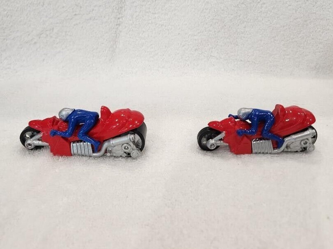 Vintage Jaru Red Blue Small Motorcycle Toy - Etsy