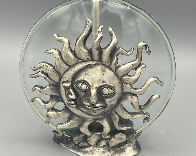 Sun and Moon Glass Oil Lamp - Etsy