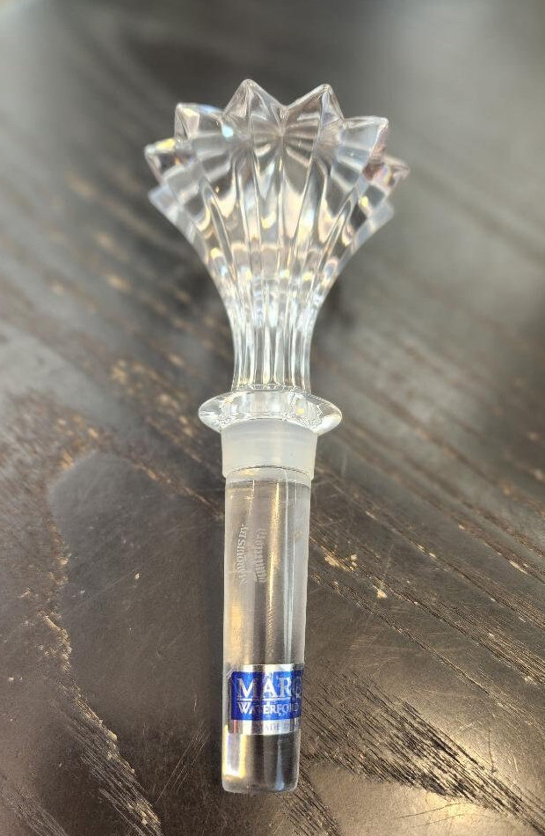 Waterford Crystal 5-1/8 Wine / Bottle Stopper Label & Signed Made in ...